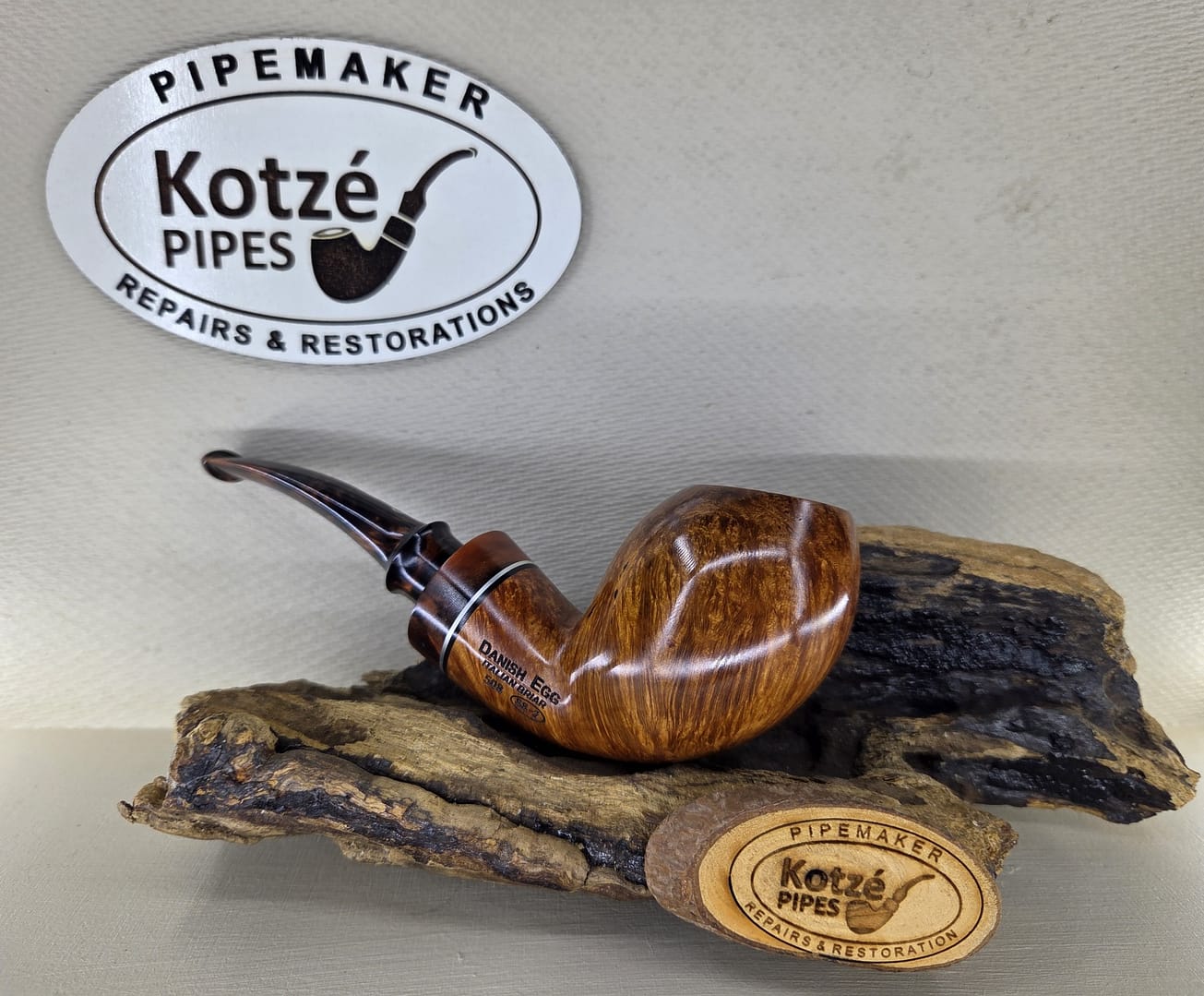 Danish Egg Italian Briar Quarter Bent 508 SS-2 Limited Edition (No ...