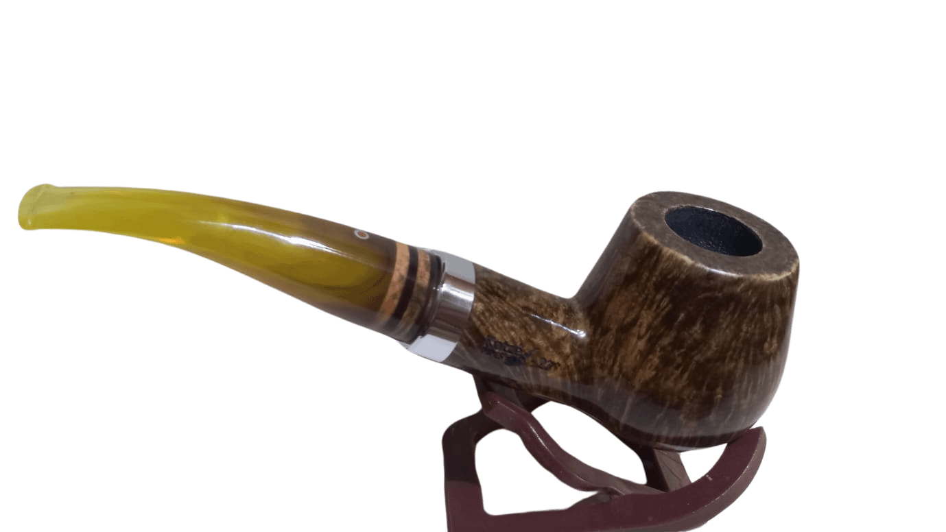 Reverse Calabash Smooth Quarter Bent (Italian Briar) - Kotzé Pipes
