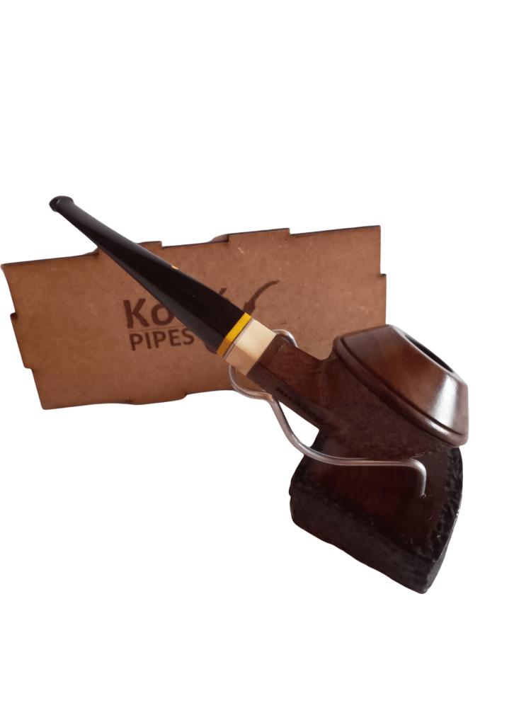 Leadwoord (Hardekool) Rusticated/Smooth Bulldog - Kotzé Pipes