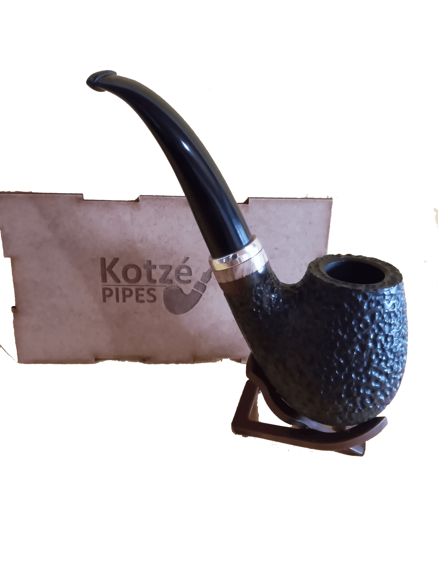 Leadwood (Hardekool) Rusticated Grizzly Jumbo Full Bent Billiard ...