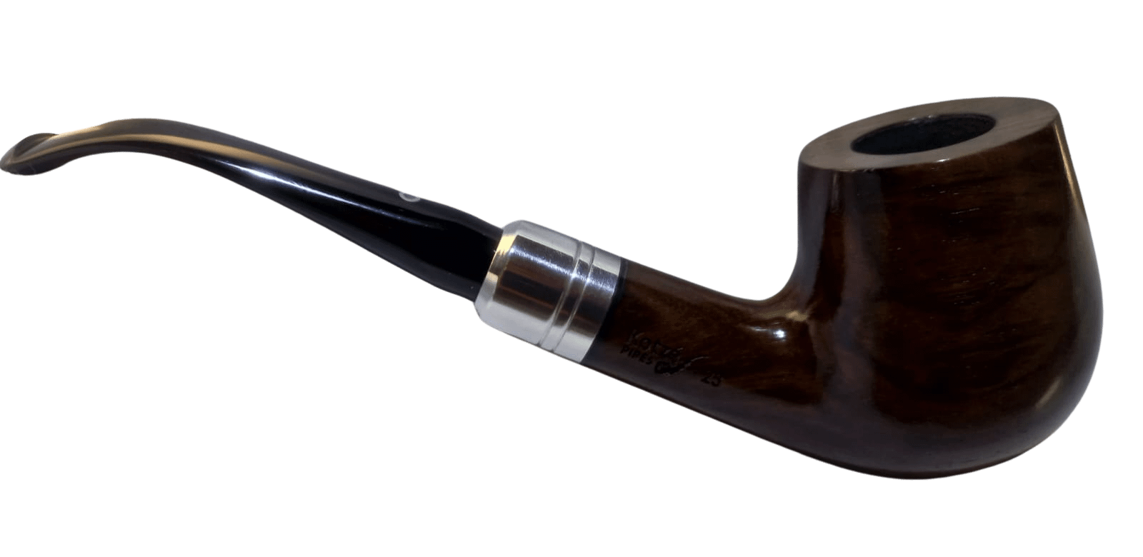 Smooth Quarter Bent (Leadwood) - Kotzé Pipes